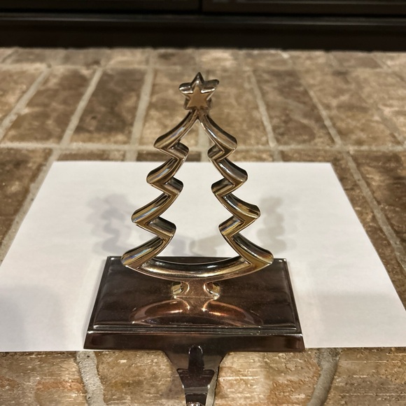 Pottery Barn | Holiday | Pottery Barn Gold Tone Christmas Tree Mantel ...